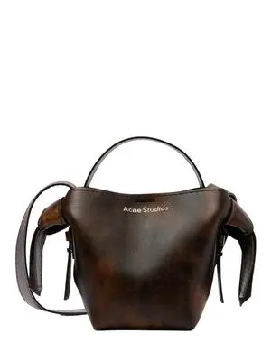 Acne Studios Musubi Mini Leather Shoulder Bag - Brown