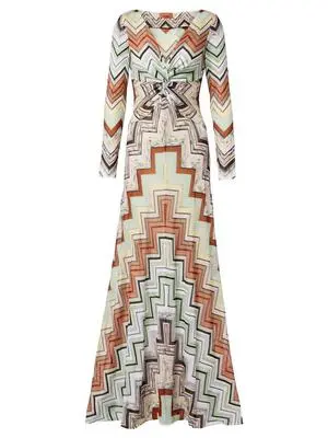 Missoni Chevron Maxi Dress - Multicoloured