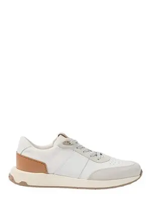 TOD'S Leather And Suede-trimmed Sneakers - White