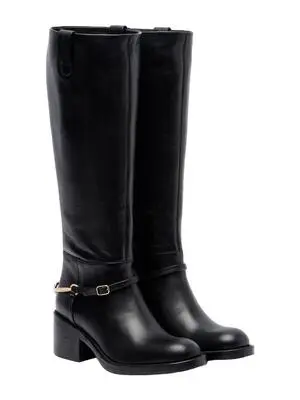 Chloé Dakota Leather Knee-high Boots - Black
