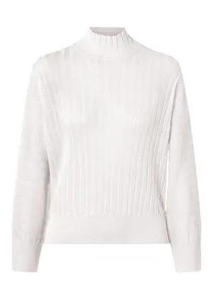Proenza Schouler Luiza Ribbed-knit Turtleneck Sweater - White