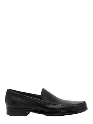 Bally Odeny Grained-leather Loafers - Black