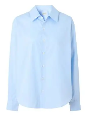 Comme Si Cotton-Poplin Shirt Blue