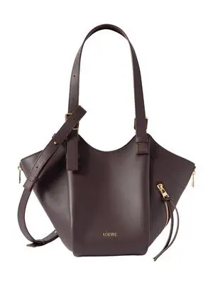 Loewe Hammock Flip Leather Tote - Brown
