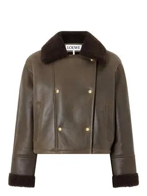 LOEWE Double-Breasted Shearling Jacket