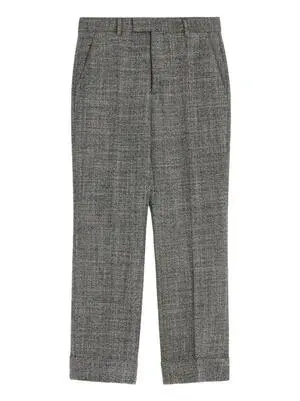 Valentino Garavani Mouliné Cuffed Trousers - Grey