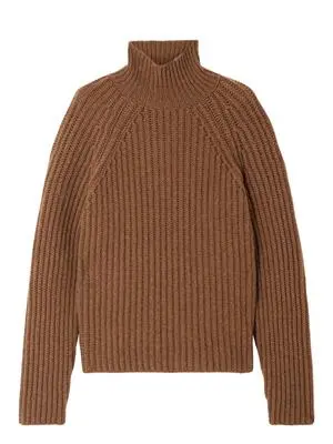 SEASE Athos Ribbed Cashmere Turtleneck Sweater