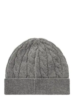 Loro Piana Cedar Cable-knit Cashmere Beanie - Gray