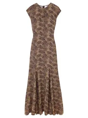Tove Vanja Zebra-print Maxi Dress - Animal Print