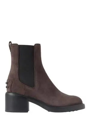 TOD'S Suede Chelsea Boots - Brown