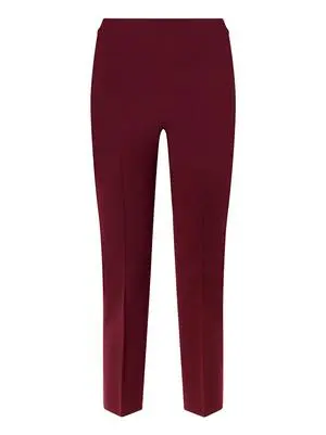 HIGH SPORT Louis Cropped Slim-leg Pants - Burgundy