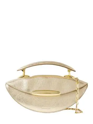 Zimmermann Wavelength Metallic Leather Shoulder Bag - Gold