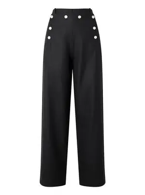 S.S.DALEY Sailor Wool Straight-leg Pants - Black