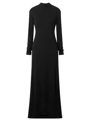 TOM FORD Open-back Crepe-jersey Gown - Black