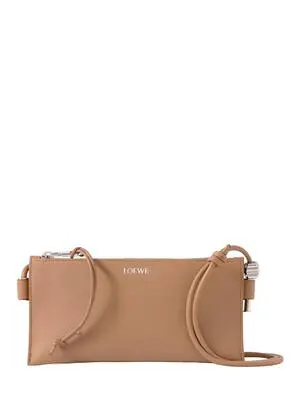 Loewe Joya Embellished Leather Shoulder Bag - Brown