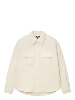StÜssy Boucle Wool Cpo Shirt - Cream