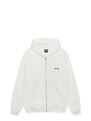 StÜssy Pigment Dyed Zip Hoodie - Cream