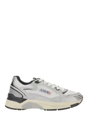 AUTRY Hyperway Logo-patch Sneakers - White