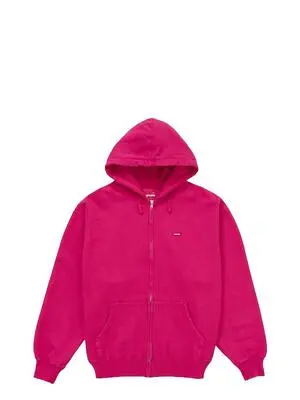 Supreme Small Box Zip Up Hooded Sweatshirt - Pink