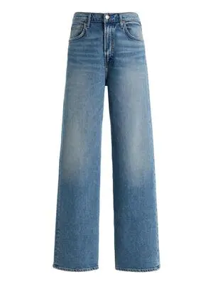 AGOLDE Ren Stretch High-Rise Wide-Leg Jeans