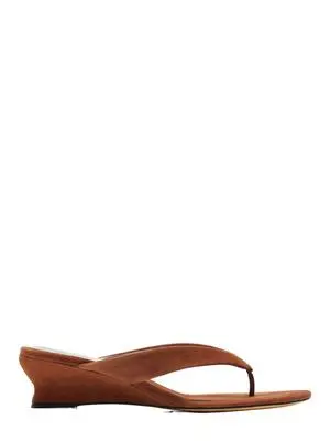 Le Monde Beryl Micro Wedge Thong Sandals - Tan