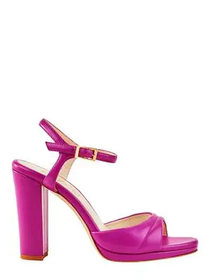 ELIZEE Solange Platform Sandal - Raspberry / Dark Pink