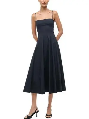 Staud Wylie Midi Dress - Black