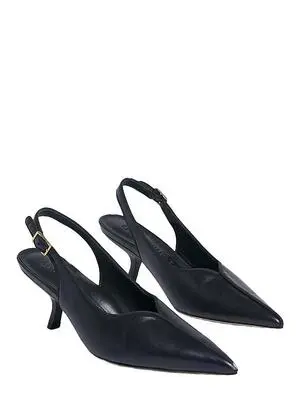 Marion Parke Nappa Cynthia Slingback Pumps - Black