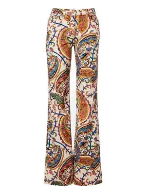 Etro High-rise Bootcut Jeans - Multicoloured