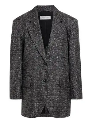 MAX MARA Laziale Printed Silk-Twill Blazer