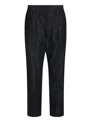 Brunello Cucinelli High-rise Tapered Jeans - Black