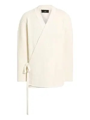 Dunhill Ribbed Cotton-blend Cardigan - Ivory