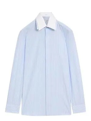 Dunhill Striped Cottonpoplin Shirt - Sky Blue