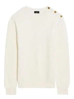 Dunhill Ribbed Cotton Sweater - White