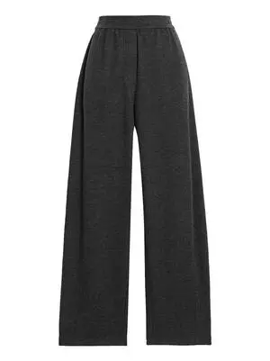 Brunello Cucinelli Brushed Cashmere-blend Straight-leg Pants - Charcoal