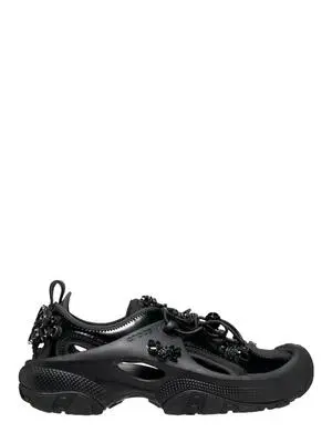 CROCS X Simone Rocha Embossed-logo Sneakers - Black