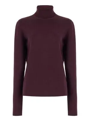 Gabriela Hearst May Knit Turtleneck In Merino Wool Cashmere - Deep Bordeaux