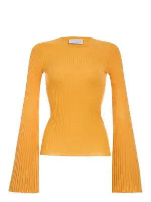 Gabriela Hearst Soraya Merino Wool Knit Sweater - Yellow