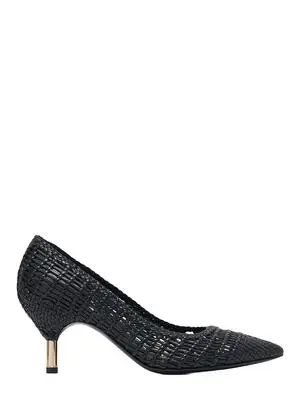 Gabriela Hearst Andres Braided Leather Pumps - Black
