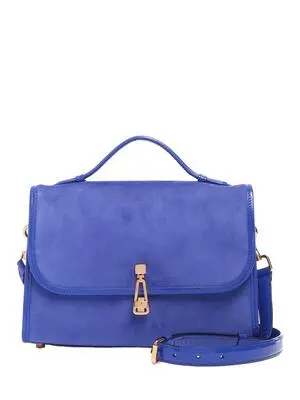 Gabriela Hearst Medium Leonora Flap Bag - Cobalt