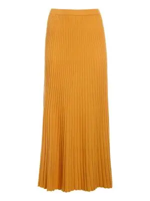 Gabriela Hearst Aurora Knit Maxi Skirt - Yellow