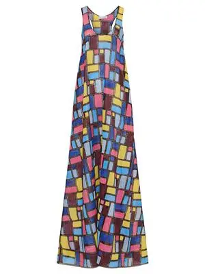 Gabriela Hearst Niki Patchwork Maxi Dress - Aurora Multi