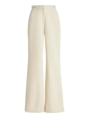 Gabriela Hearst Vesta Flare Pant In Fine Cashmere Corduroy - Ivory