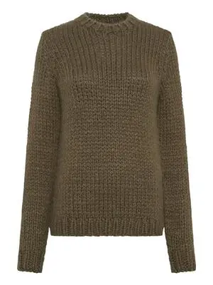 Gabriela Hearst Poros Cashmere Knit Sweater - Olive
