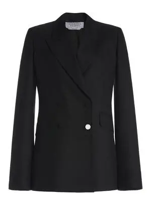 Gabriela Hearst Stephanie Blazer In Recycled Wool - Black