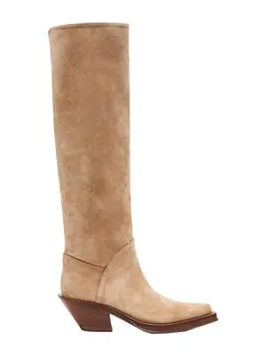 Gabriela Hearst Camero Knee-high Cowboy Boots - Sand