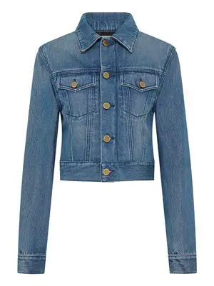 Gabriela Hearst Bronte Recycled Cotton Denim Jacket - Uruguayan Blue