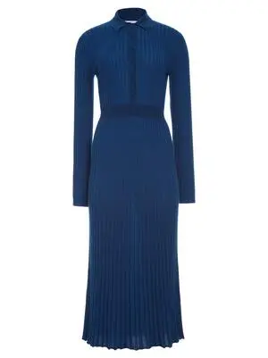 Gabriela Hearst Ardor Knit Maxi Dress - Washed Denim