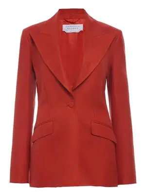Gabriela Hearst Leiva Linen Twill Blazer - Antelope Orange