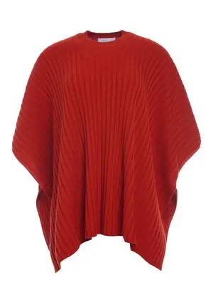 GABRIELA HEARST Baron Knit Cropped Poncho
